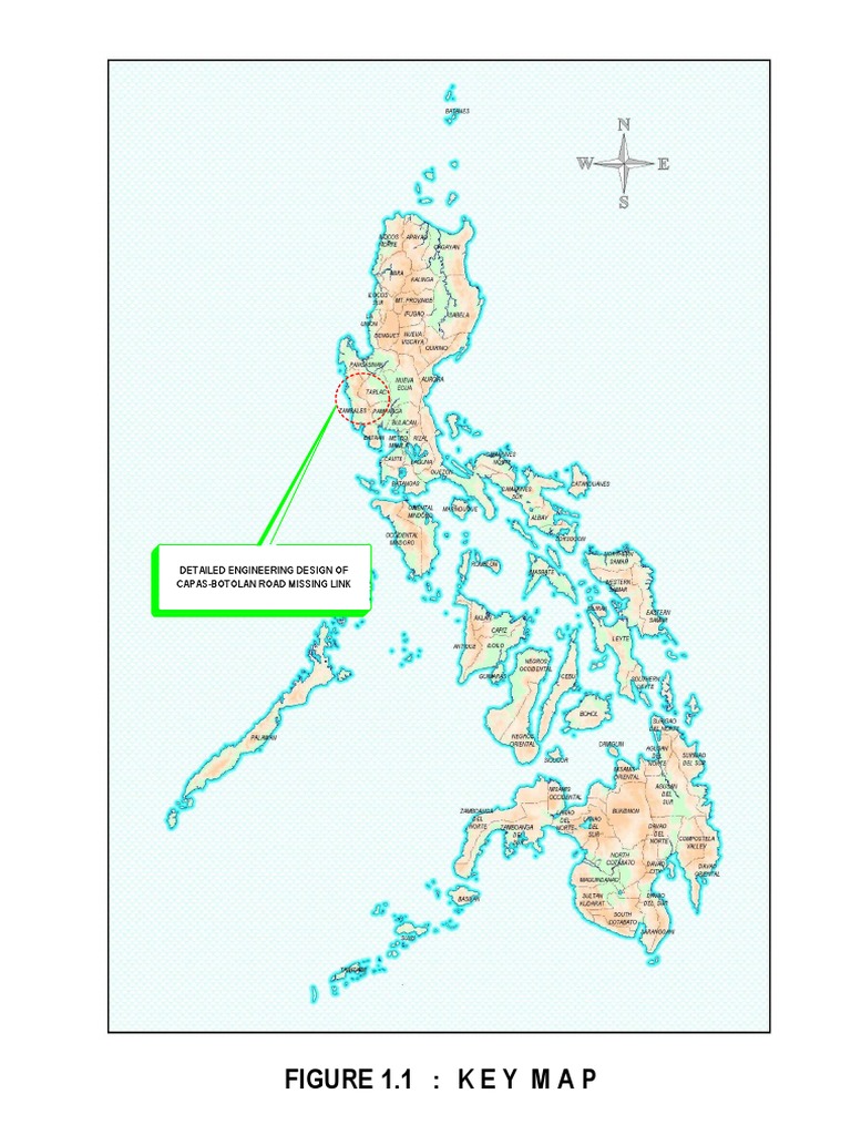 Key Map: Detailed Engineering Design of Capas-Botolan Road Missing Link ...