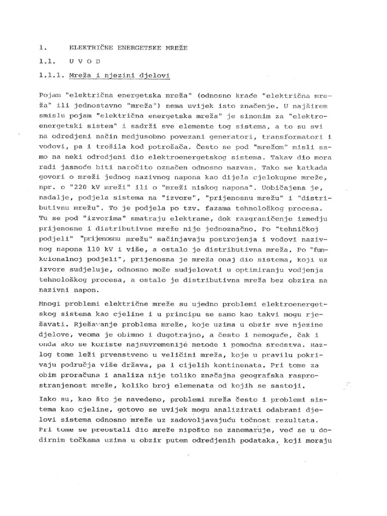 Elektricne Mreze - Predavanje 1 | PDF