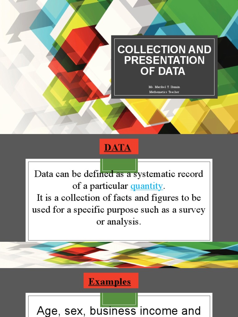 Data Collection & Presentation Guide | PDF | Data | Information