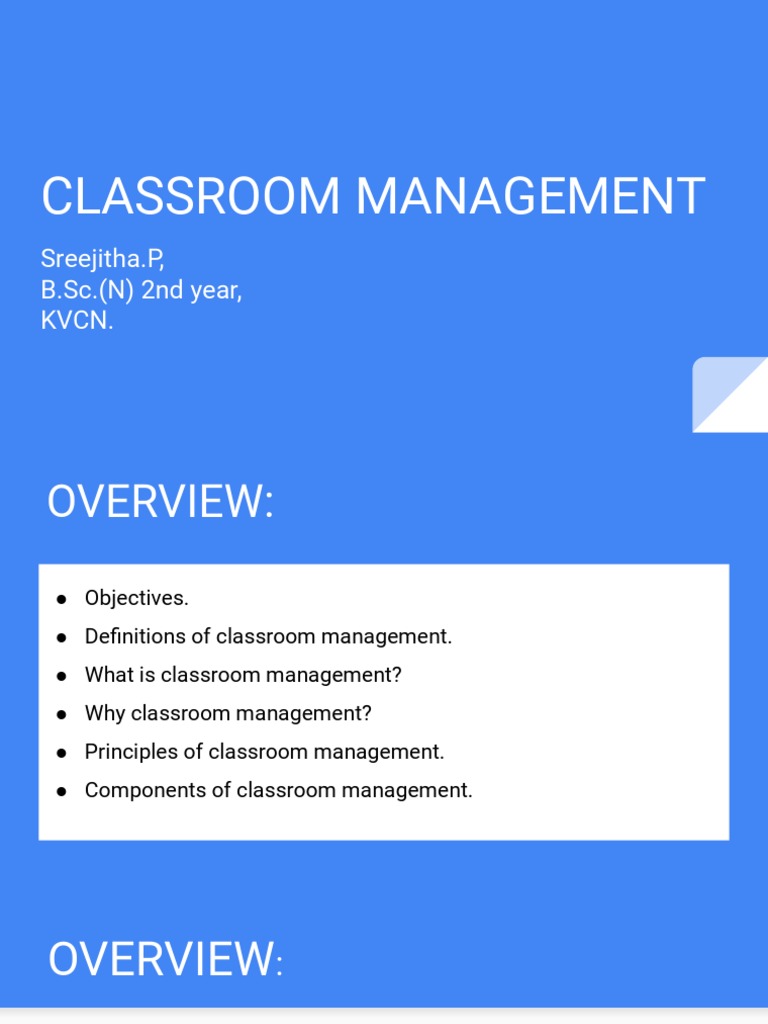 Classroom Management Strategies and Principles | PDF | Classroom ...