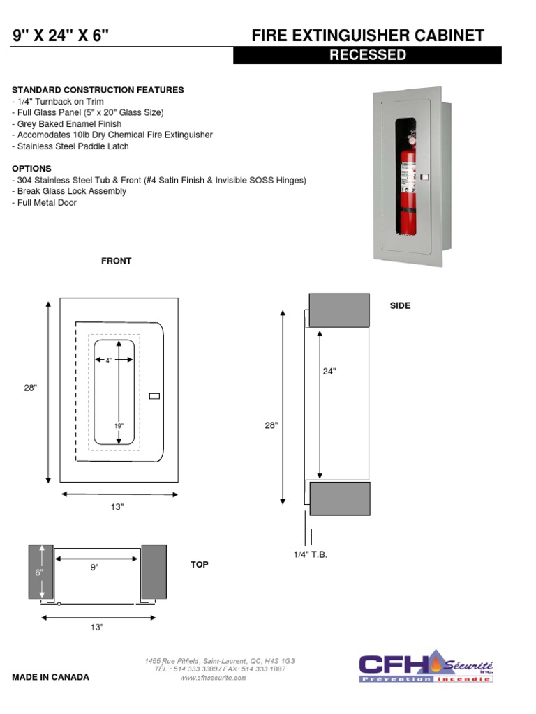 Fire Extinguisher Cabinet | PDF
