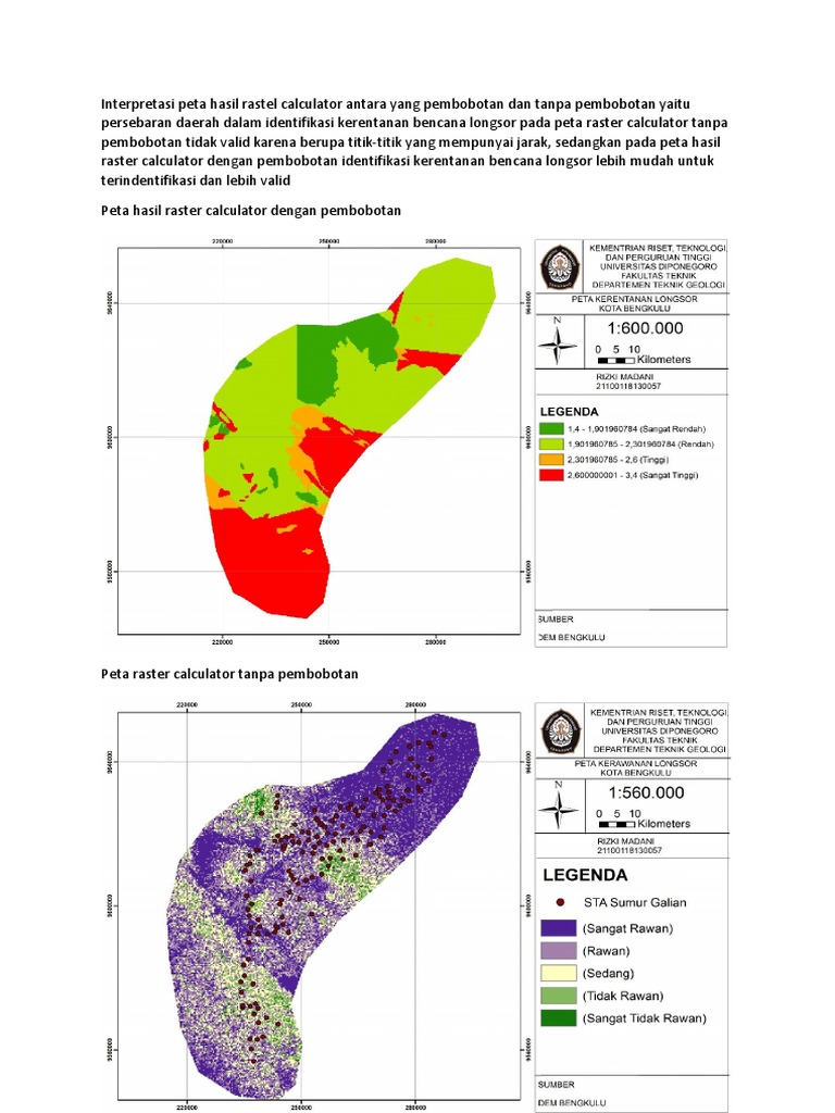 Interpretasi Peta Kerentanan Longsor PDF | PDF
