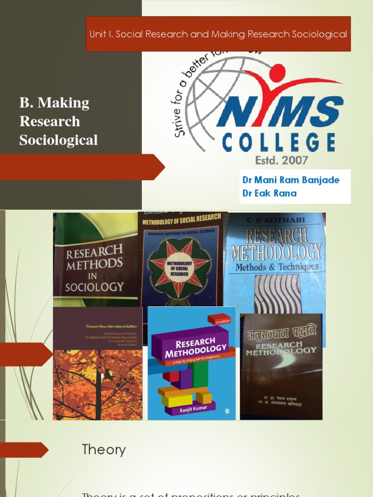 Unit 1 - Lecture 5-6 - Making Research Sociological | PDF | Social ...