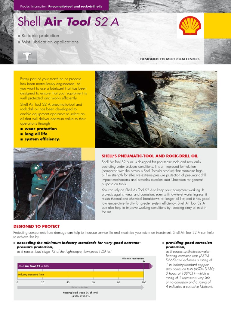 Shell Air Tool S2 A Brochure PDF | PDF | Lubricant | Building Engineering