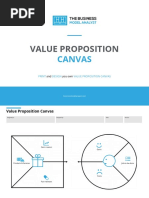 The Value Proposition Canvas - Official Template From Strategyzer | PDF