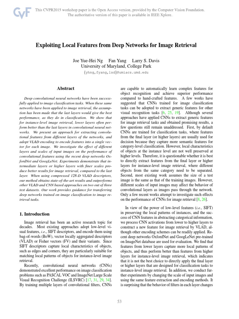 NG Exploiting Local Features 2015 CVPR Paper | PDF | Computer Vision | Applied Mathematics