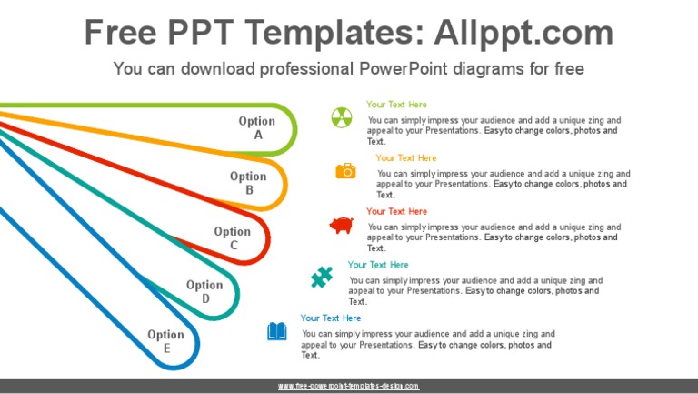 Fan Shaped Stairs PowerPoint Diagram | PDF