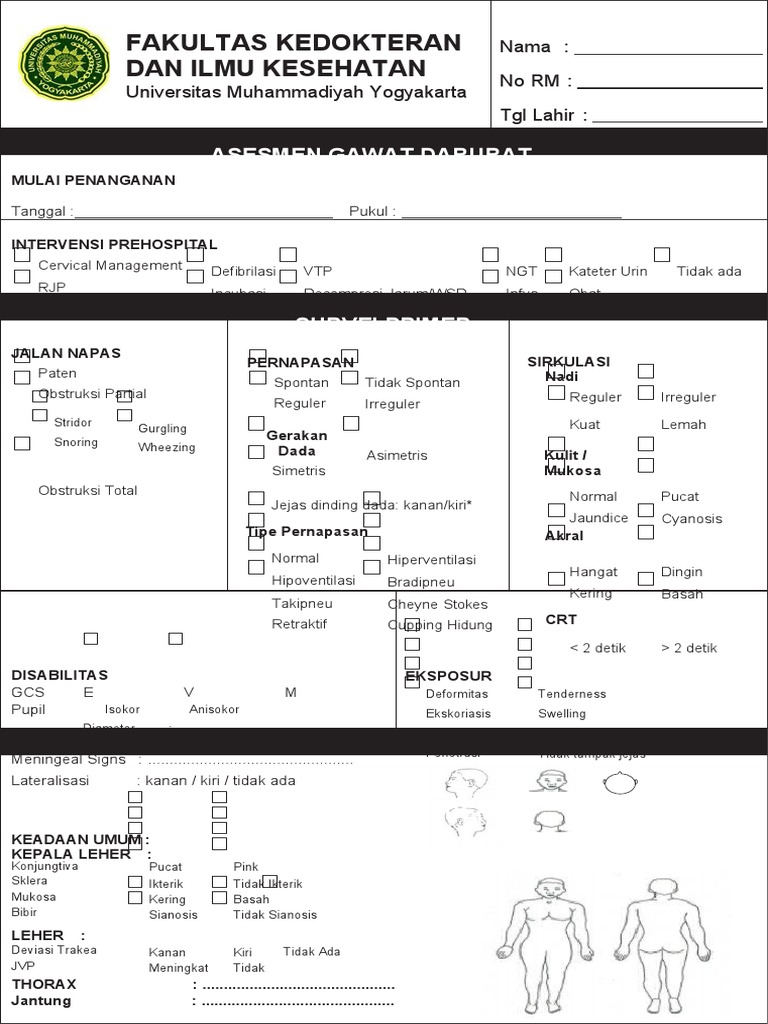 File 1-Form IGD Dokter Umum RM IPE SARJANA FIX | PDF