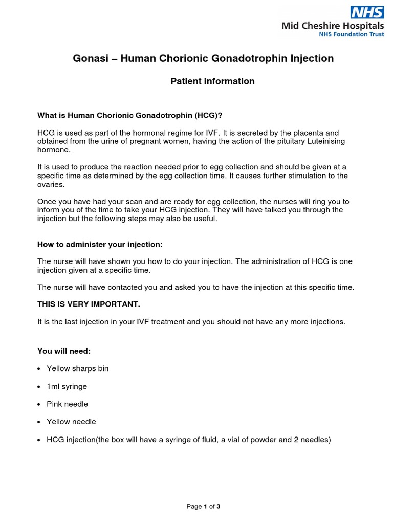 Gonasi - Human Chorionic Gonadotrophin Injection Reprinted Sept 2018 ...
