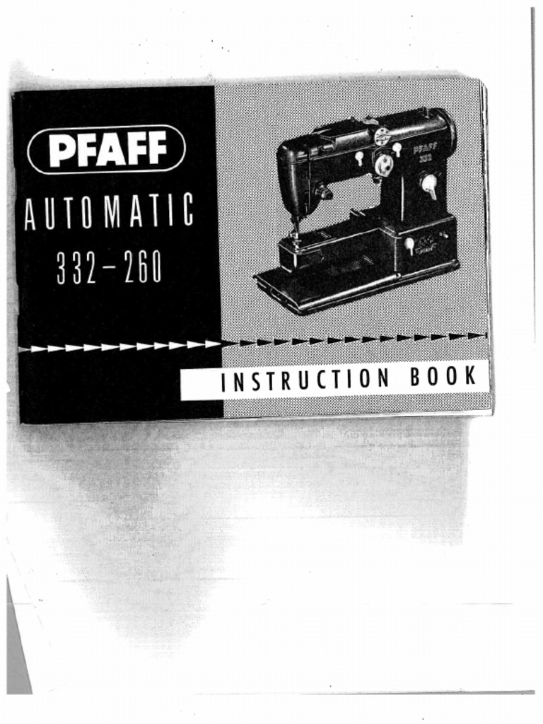 Pfaff 260 Sewing Machine | PDF | Sewing Machine | Sewing