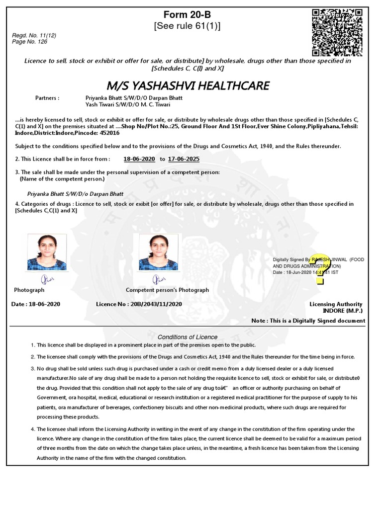 Drugs Sale Licence PDF | PDF | License | Health Care