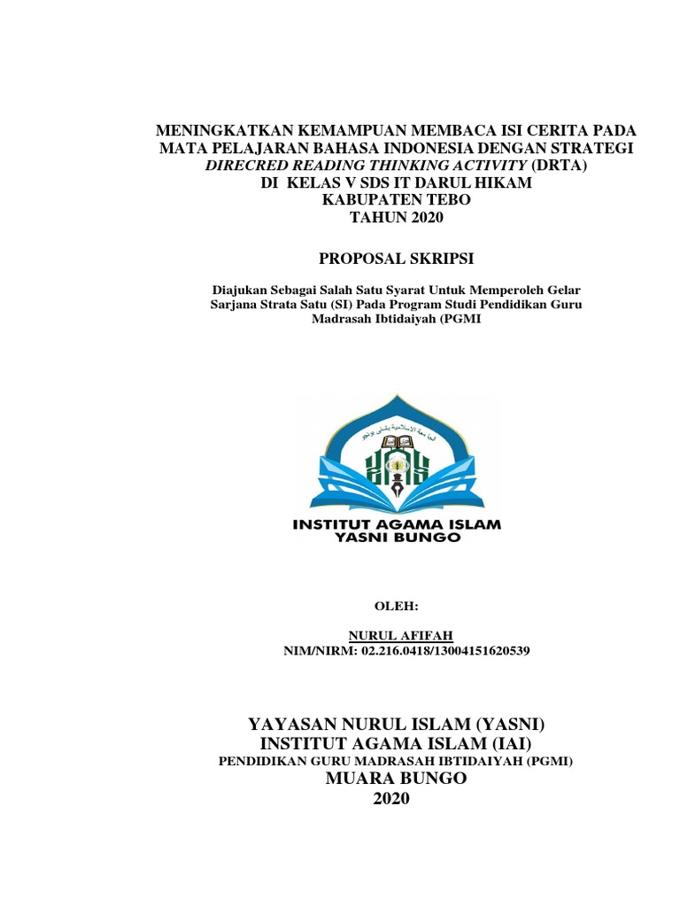 Proposal Skripsi Pgmi | PDF
