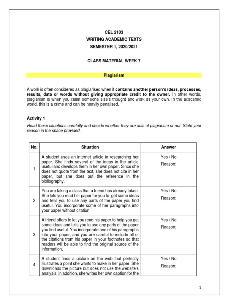Avoiding Plagiarism Through Proper Citation and Referencing | PDF ...