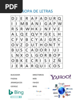 Sopa de Letras de Puntos Cardinales - 1 | PDF