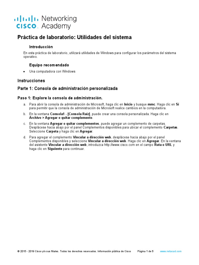 11.3.2.7 Lab - System Utilities | PDF | Ventana (informática ...