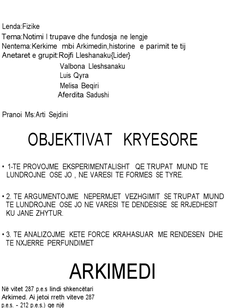 Projekt Fizike | PDF