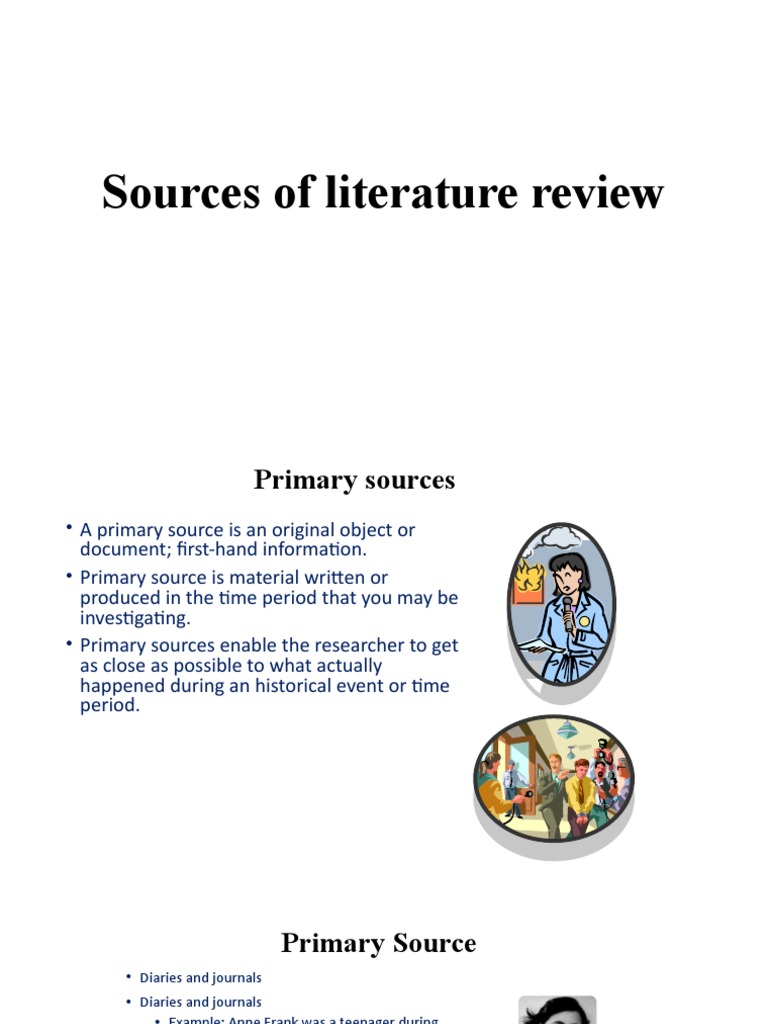 Sources of Literature Review - 2019 | PDF | Primary Sources | Diary