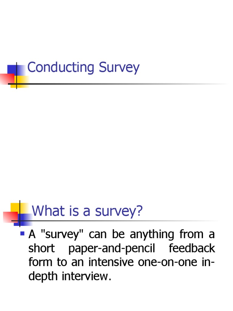 How To Conduct A Survey | PDF