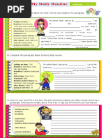 Sophies Daily Routine Reading Comprehension Exercises - 21729 | PDF ...