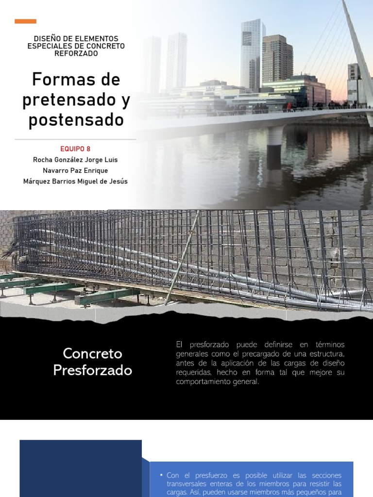 2.1 Formas de Pretensado y Postensado PDF | PDF | Hormigón pretensado ...