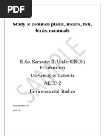 Environmental Studies Notes For Ug 1st Sem PDF | PDF