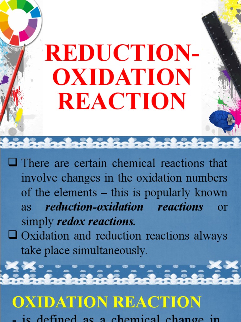 Understanding Redox Reactions: An Explanation of Oxidation, Reduction ...