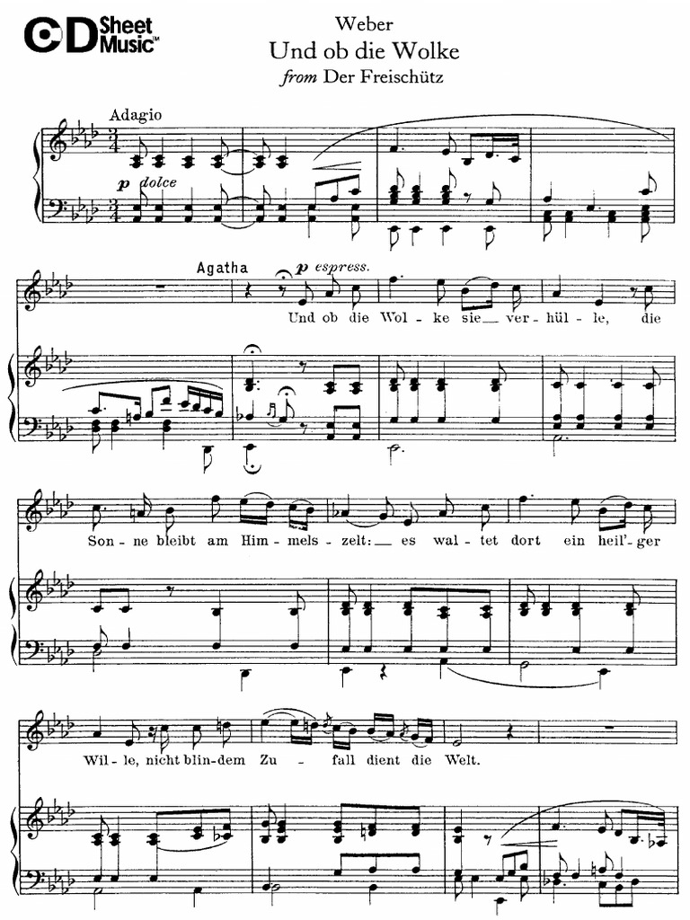 Weber Dre Freischutz Und Ob Die Wolke PDF | PDF