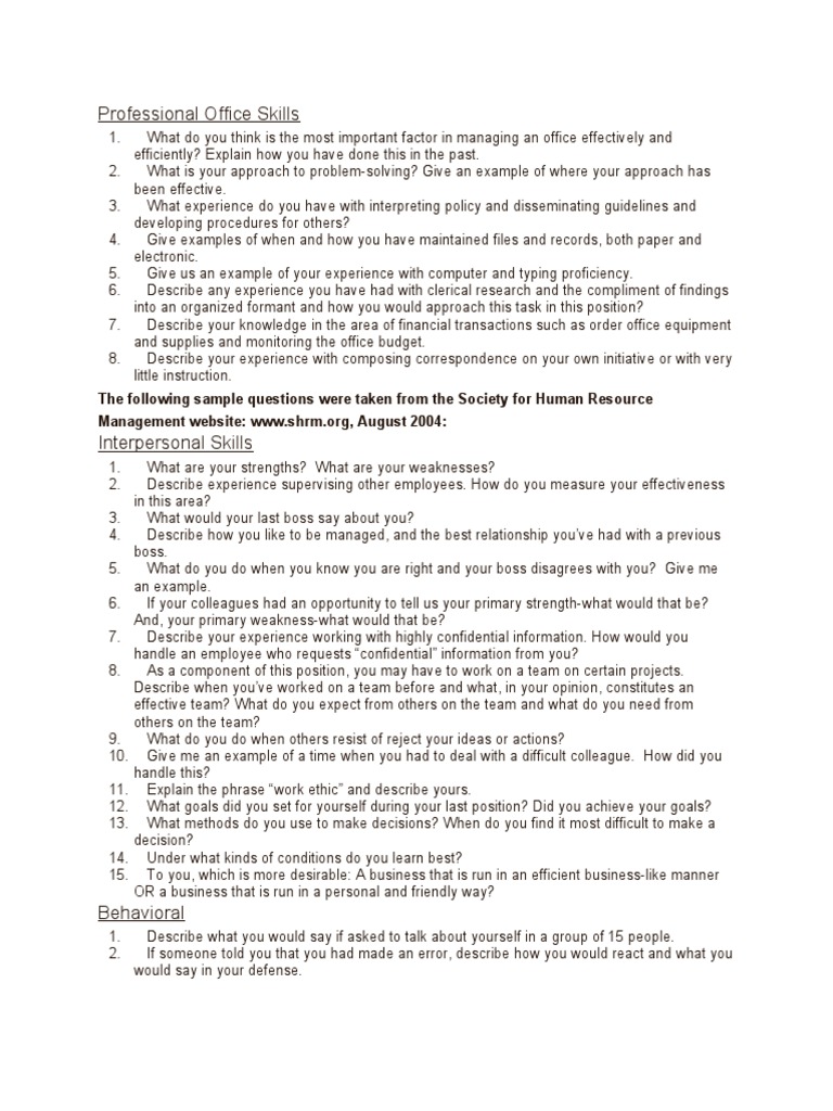 Professional Office Skills | PDF | Mentorship | Employment