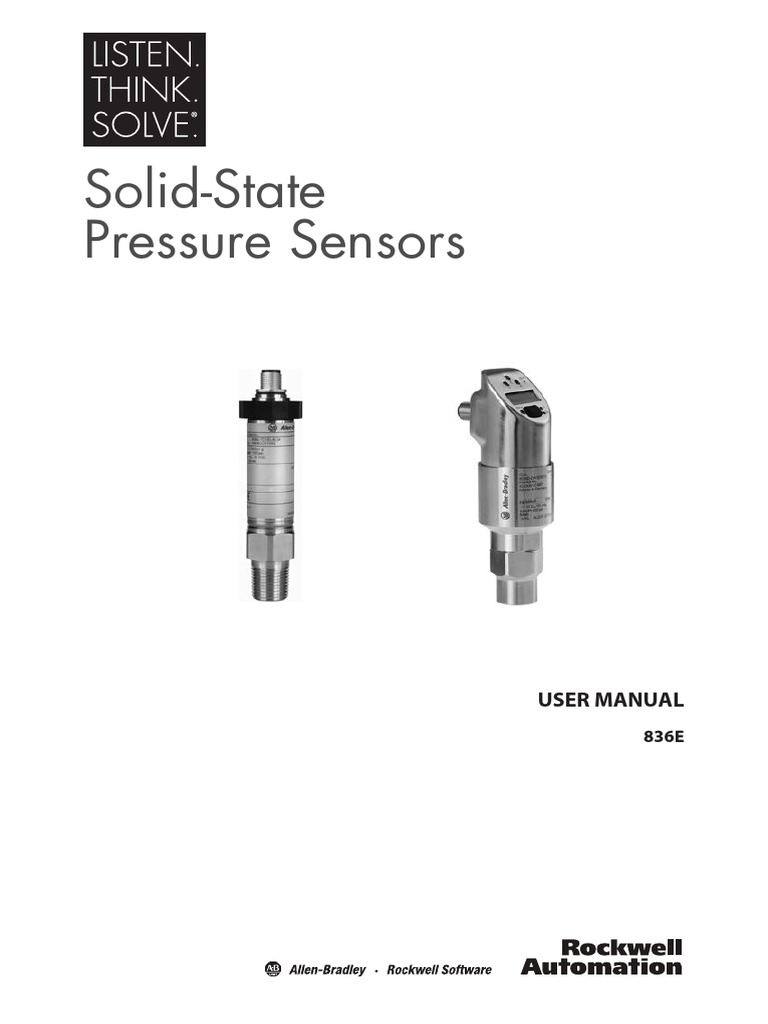 Solid-State Pressure Sensors: User Manual | PDF | Automation | Pressure ...