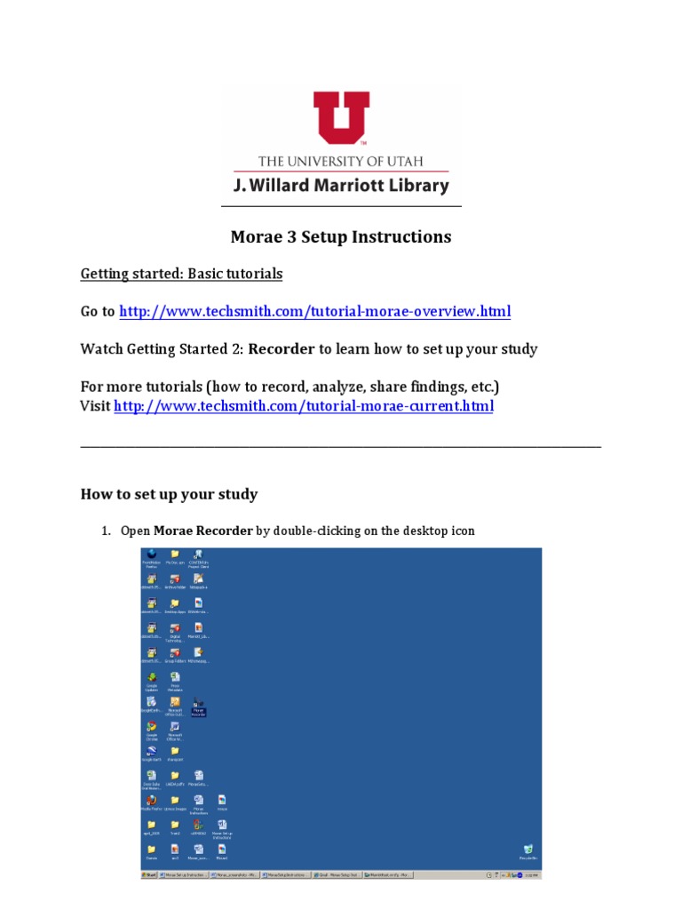 Morae 3 Setup Instructions | PDF | Dialog Box | System Software