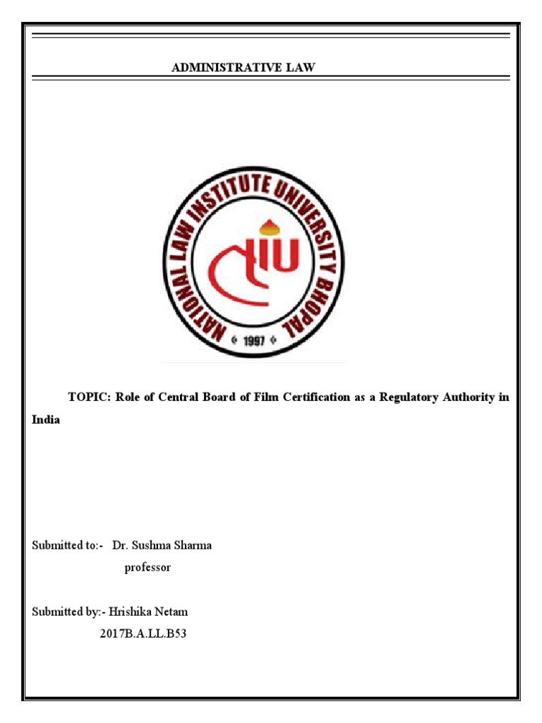 CBFC's Role in Film Regulation in India | PDF | Censorship | Justice