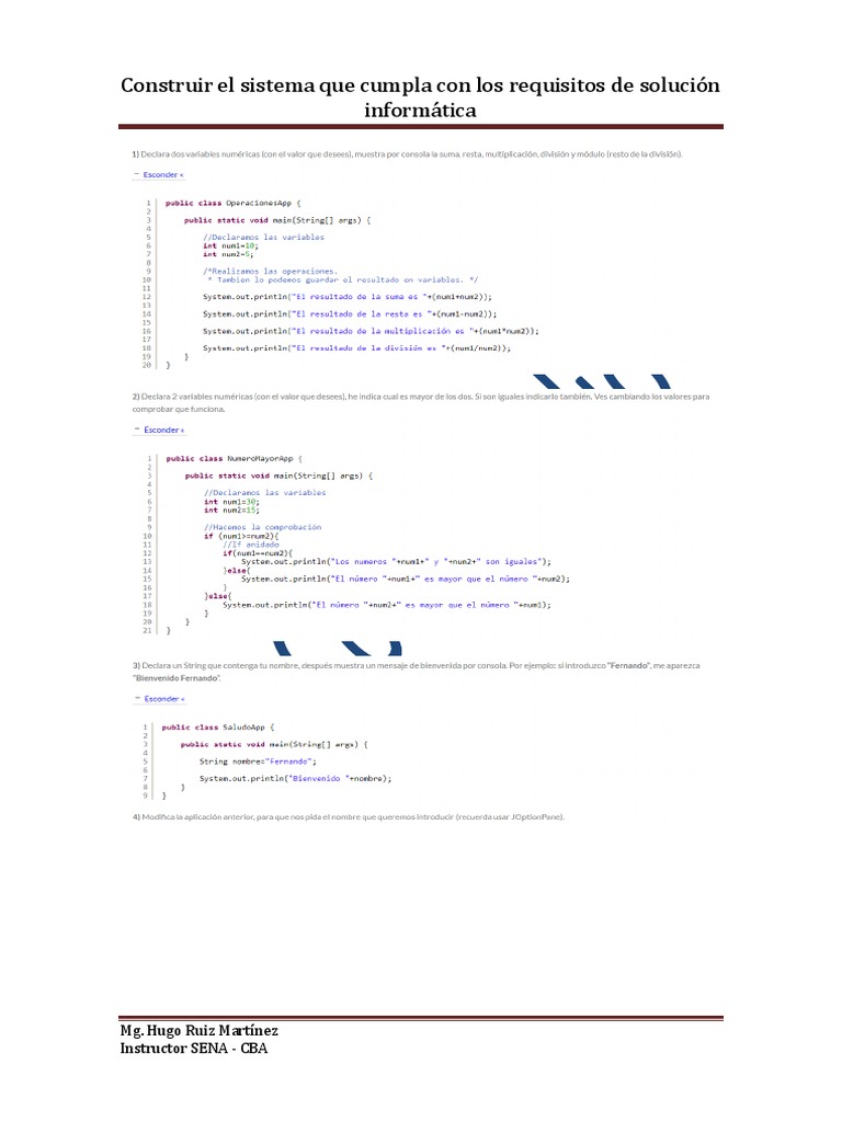 Ejercicios Resueltos Java | PDF