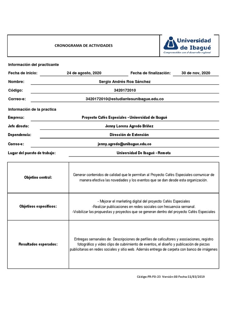 Crono Sergio Roa 3420172010 | Descargar gratis PDF | Informática | Informática y tecnología de ...