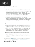 Best Classic Apple Pie Recipe | PDF | Breads | Baking