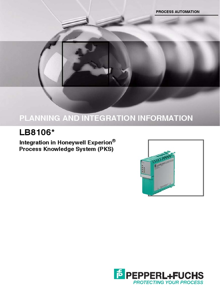 Planning and Integration Information: Integration in Honeywell Experion ...