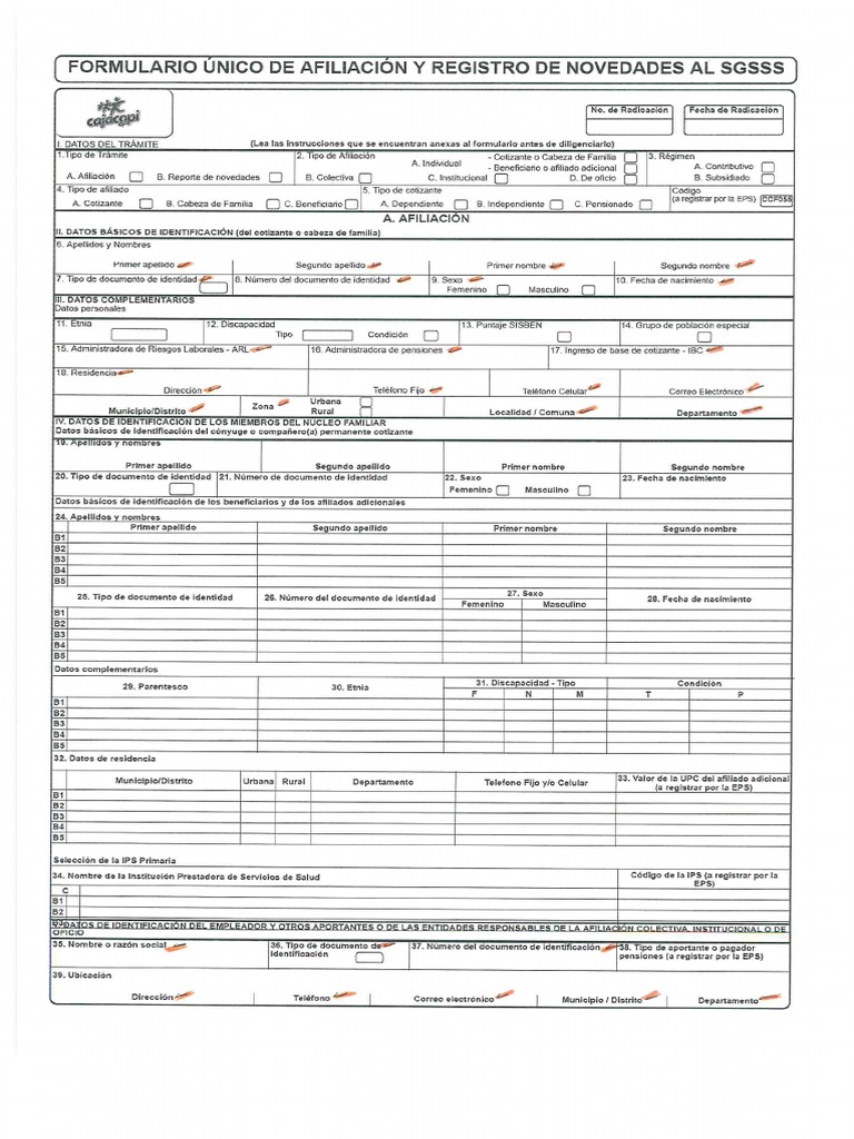 Formulario de Empleado Con Declaracion de Salud. | PDF