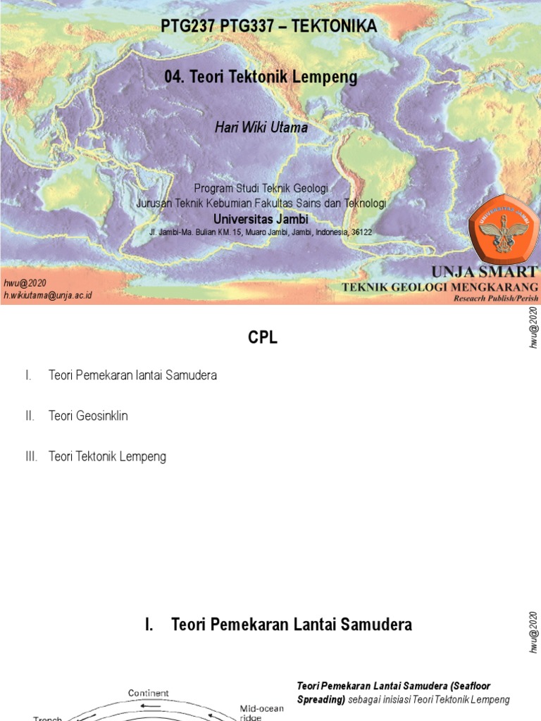 Teori Tektonik Lempeng | PDF