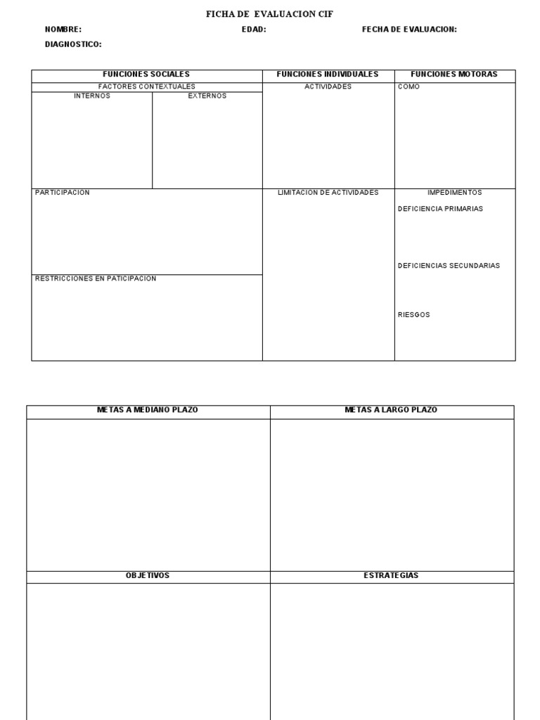 Ficha de Evaluacion Cif NDT | PDF