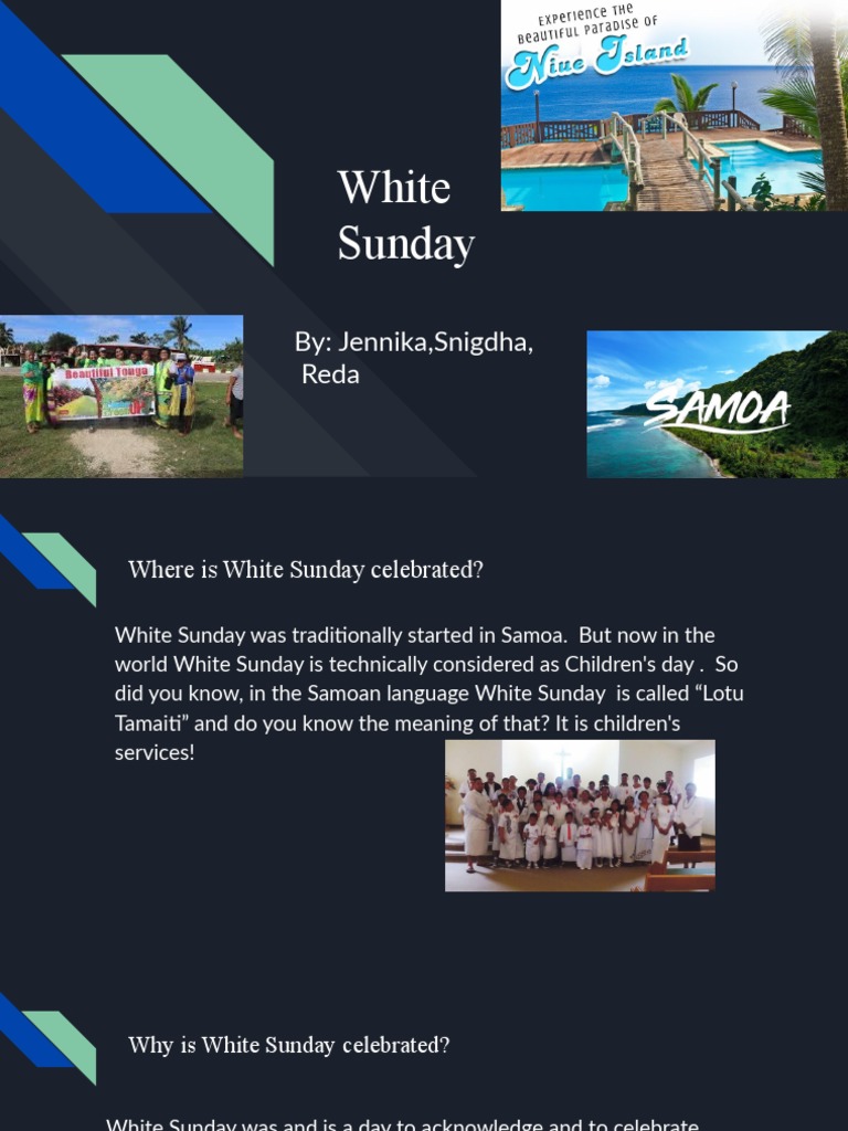 Understanding White Sunday Celebrations | PDF | Travel | Religion ...