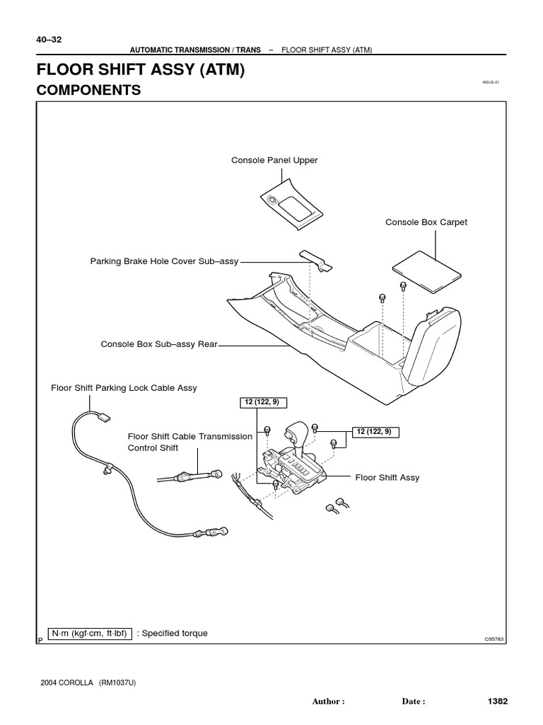 Floor Shift Assembly2 | PDF | Automatic Transmission | Transmission ...