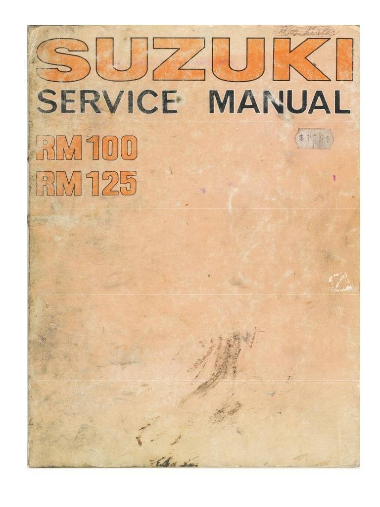 Suzuki RM100,125M, S, A '75-'76 Service Manual | PDF