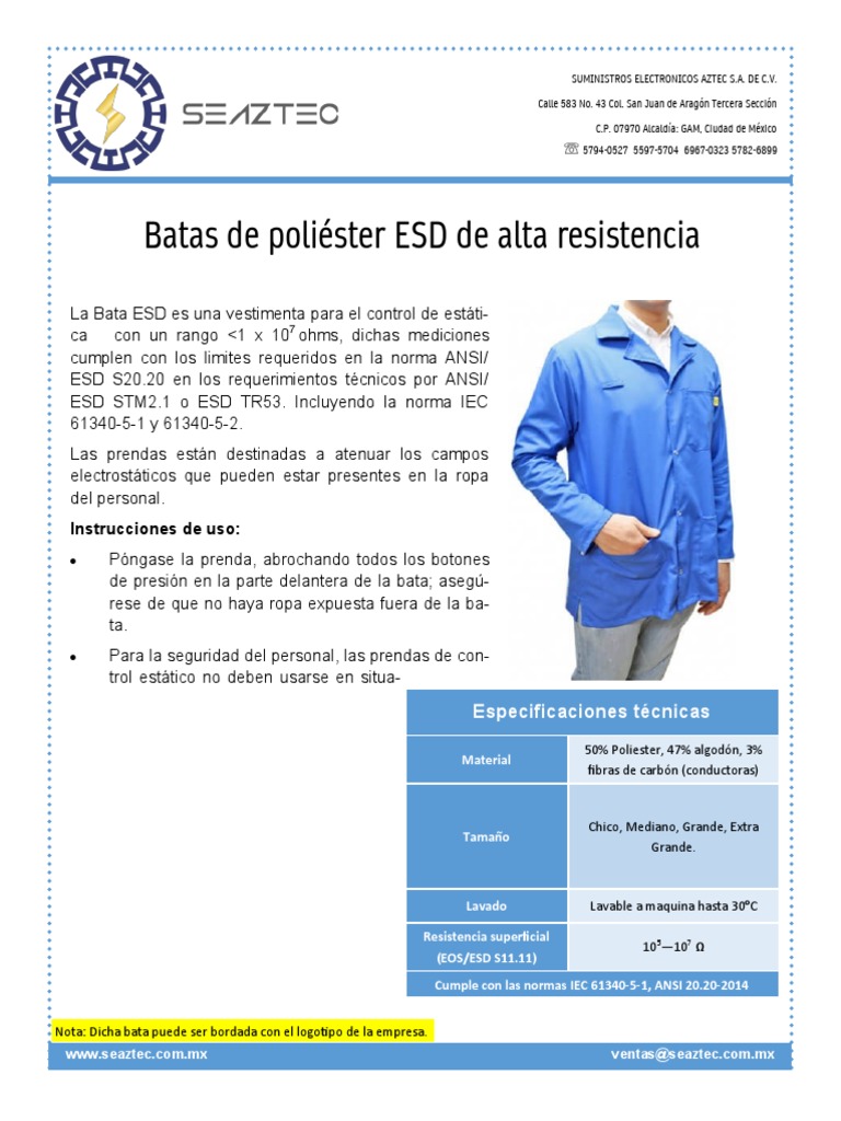 Bata ESD PDF | PDF | Ropa | Naturaleza