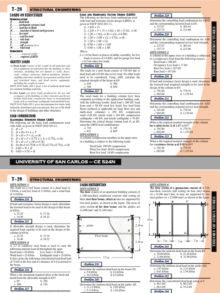 Structural Loads and Design Combinations | PDF | Structural Load | Beam ...