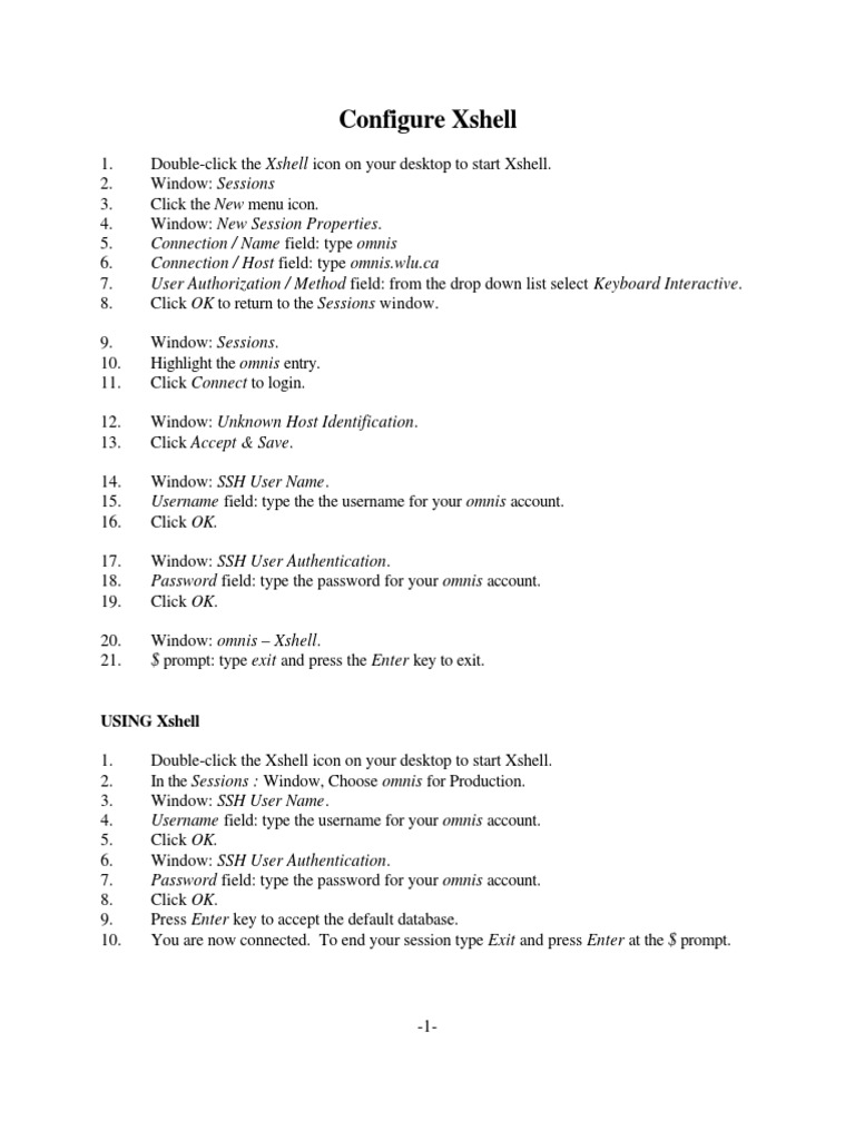 Configuration Xshell | PDF | File Transfer Protocol | Utility Software