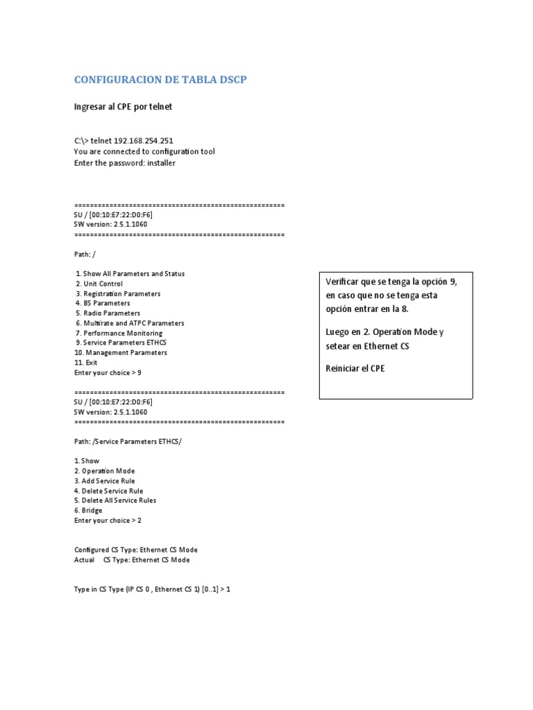 Configuracion de Tabla DSCP | PDF | Telecommunications Standards | Internet