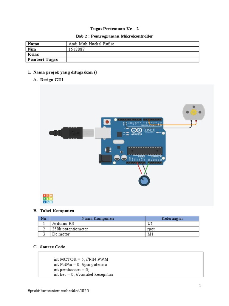 DC Motor Potensio | PDF