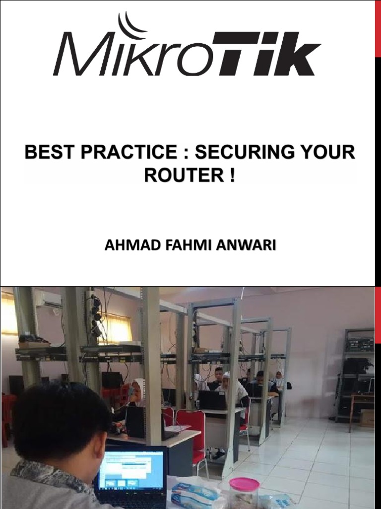 How To Make Securing Your Router Mikrotik | PDF | Internet Protocol Suite | Port (Computer ...