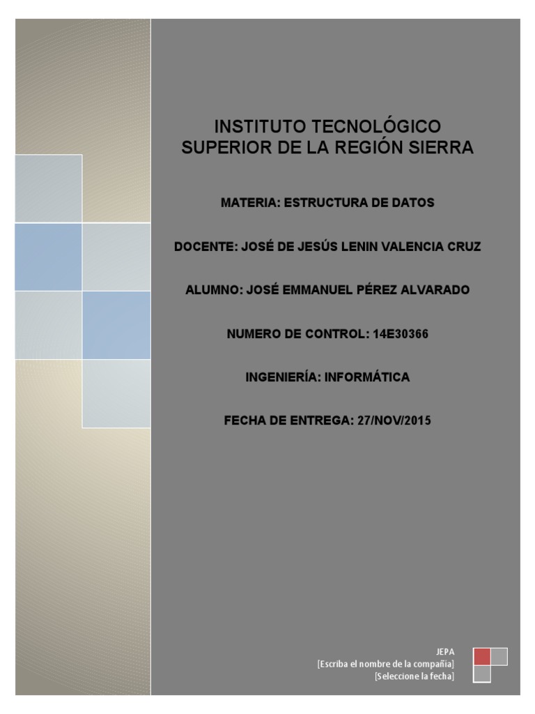 ESTRUCTURA DE DATOS Pilas Colas Listas e | PDF | Puntero (Programación de computadora ...