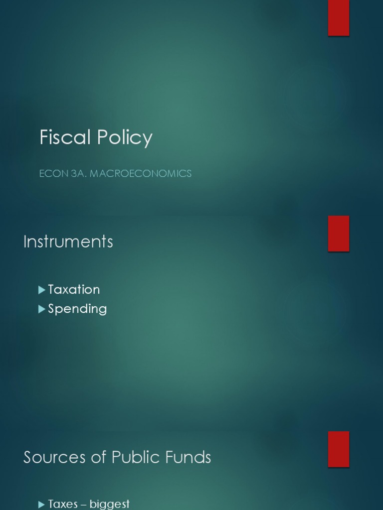 Lesson 10 - Fiscal Policy | PDF