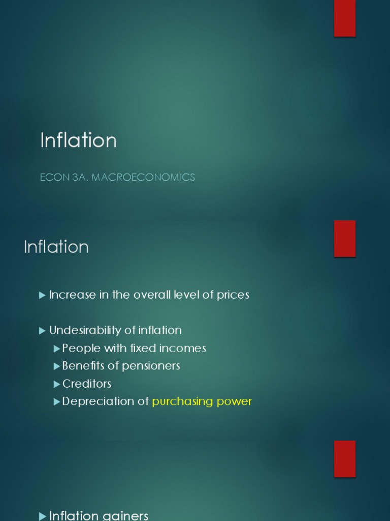 Lesson 8 - Inflation | PDF | Consumer Price Index | Index (Economics)